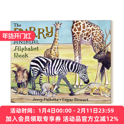 英文原版 The Furry Animal Alphabet Book 毛茸茸的动物字母表 儿童自然科普绘本图画书 4-8岁 英文版 进口英语原版书籍