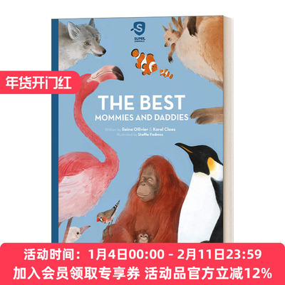 英文原版 The Best Mommies and Daddies Super Animals  2 超级动物2 世界上至好的父母 儿童精装生物学科普绘本 英文版 进口书籍