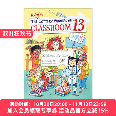 号教室  英文原版 The Unlucky Lottery Winners of Classroom 13 13号教室1 趣味幽默章节书 英文版 进口英语原版书籍