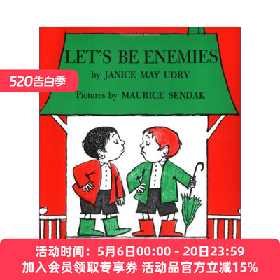 我最讨厌你了  英文原版 Let's Be Enemies 凯迪克作者珍妮丝梅奥黛莉 莫里斯桑达克创作插画 英文版 进口英语原版书籍