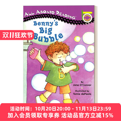汪培珽一阶 英文原版 Benny's Big Bubble All Aboard Reading系列 英文版 进口英语原版书籍