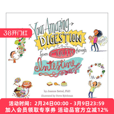 英文原版 Your Amazing Digestion from Mouth Through Intestine 惊人的消化能力 从口腔到肠道 精装儿童科普绘本 进口英语书籍
