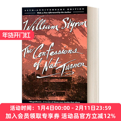 英文原版 The Confessions of Nat Turner A Novel 奈特杜納的告白 普利策奖获得者William Styron威廉·斯泰伦 英文版 进口书籍