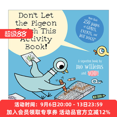英文原版 别让鸽子完成这本活动书 Don't Let the Pigeon Finish This Activity Book 英文版 进口英语原版书籍