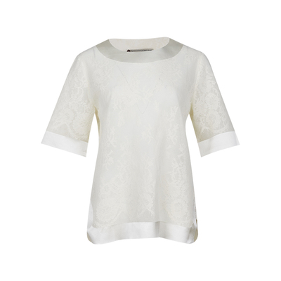 ErmannoScervino女士蕾丝雪纺衫