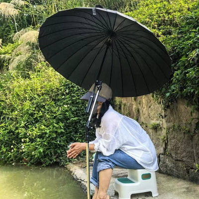 户外通用伞支架遮阳可携式钓鱼伞遮阳支撑伸缩杆摆摊雨伞固定配件