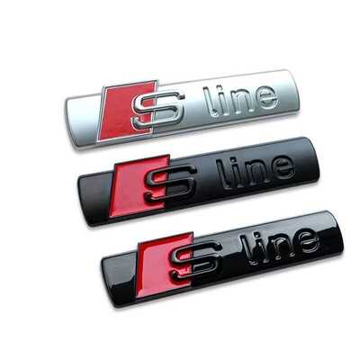 奥迪叶子板Sline侧标运动车标贴
