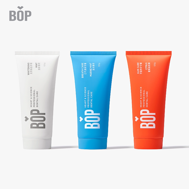 BOP 乳香精油牙膏焕白清新口气口腔清洁美男女生 官方正品