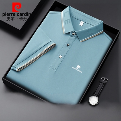 夏季短袖商务皮尔卡丹高档