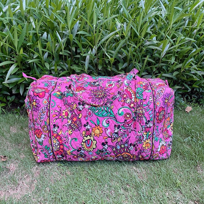 Vera Bradley 限量花色！夹棉大号手提旅行袋大容量可折叠行李包