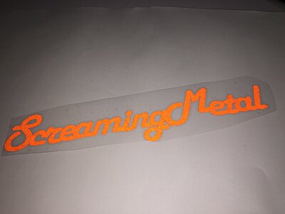 Screaming Metal/个性字体车贴/趣味贴纸/车身外壳/挡风玻璃/贴花