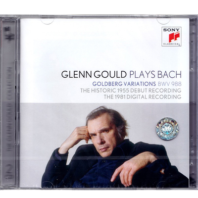 【原装进口】古尔德演奏 巴赫哥德堡变奏曲 1955与1981版 2CD唱片
