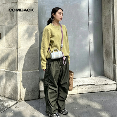 COMBACK小众斜挎包男百搭包包单肩包女枕头包休闲包潮牌迷你背包