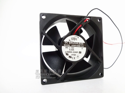 ADDA 8032 12V 0.24A 8CM 8厘米 2线 机箱 散热风扇 AD0812MB-Y51