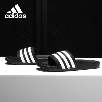 adidas正品夏季新款舒适游泳拖鞋