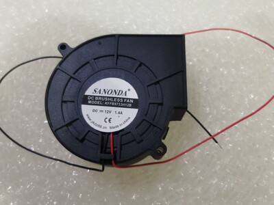 SANONDA 973312V 1.4A烧烤炉涡轮风扇节能柴炉鼓风机KFFB9733H12B