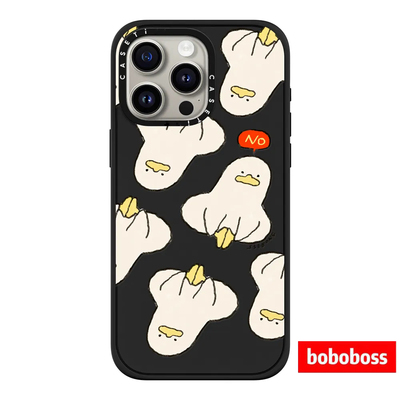cassti源厂！SSEBONG鸭鸭系列 任性说不鸭 magsafe磁吸适用于iPhone17/16/15/14/13/Pro/Max磨砂黑防摔手机壳