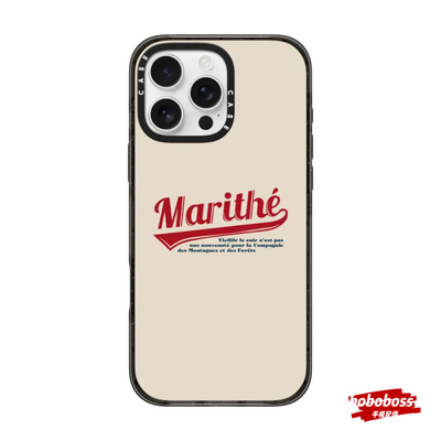 cassti源厂！ MARITHÉ联名系列 复古棒球logo magsafe适用iPhone17/16/15/14/13/Pro/Max防摔磁吸手机壳