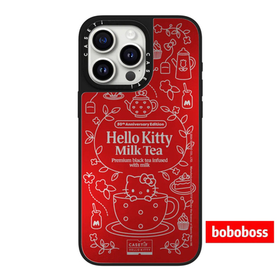cassti源厂！全新Hello Kitty系列奶茶红色背景MagSafe适用于iPhone17/16/15/14/Pro/Max防摔磁吸防摔手机壳