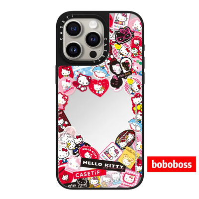 case源厂！Hello Kitty周年系列 爱心镜面相框magsafe适用iPhone17/16/15/14/Pro/Max保护套防摔磁吸手机壳