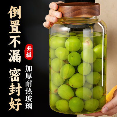 加厚玻璃大容量密封罐青梅酒瓶