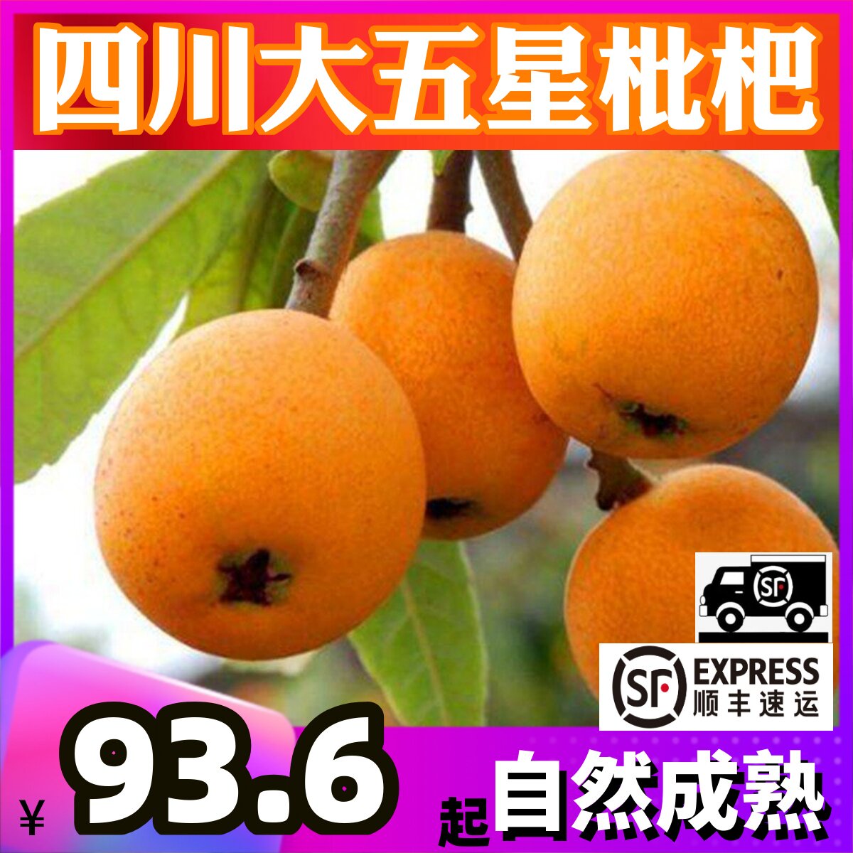 顺丰四川大五星枇杷果新鲜美味多汁香甜琵琶孕妇水果自然熟非米易