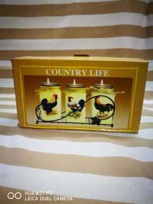美国品牌 country life （乡间生活 ）蜡烛 罐式蜡台  原包装