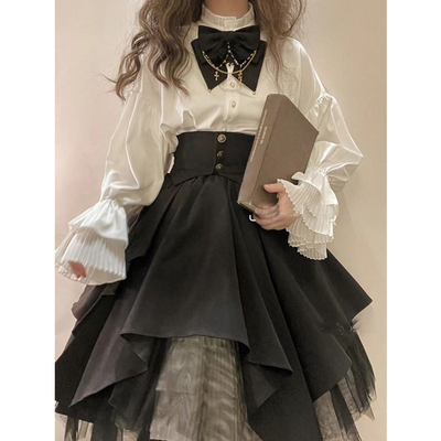 哥特风lolita洛丽塔sk晚祷歌修女