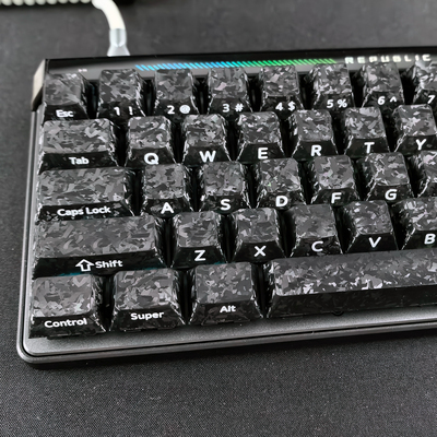 XVXH碳纤维纹键帽侧刻适配迈从Ace68/G87魔导士made68夜魔ATKRS6