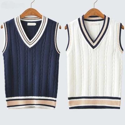 Sweater Vest Men Thien V-ne Sleeveless Knitted Sweaters