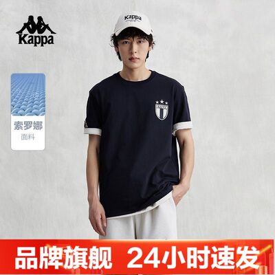 卡帕索罗娜复古徽章男短袖T恤