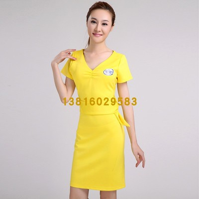 商场超市促销员长袖秋春季工作服