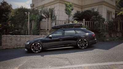奥迪A4A6allroad A6avant 蔚揽 C旅 V60 90 专用车顶行李箱
