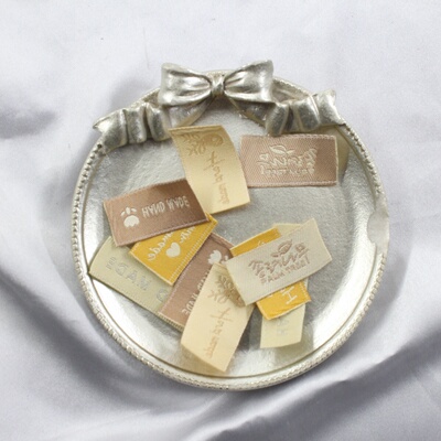 新款handmade卡通布标补丁帽子 手工diy发饰发圈装饰品标签装饰