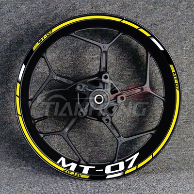 新款机车MT-03 07 09 10轮毂改装轮圈钢圈反光防水贴花贴纸