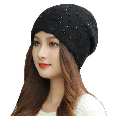 帽子女冬天时尚百搭堆堆帽