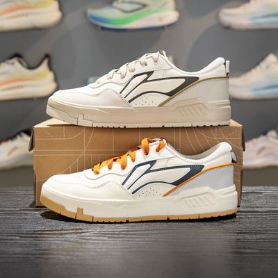 李宁COMMON 80s板鞋男子2026春季新款舒适软弹经典休闲鞋AGCW013