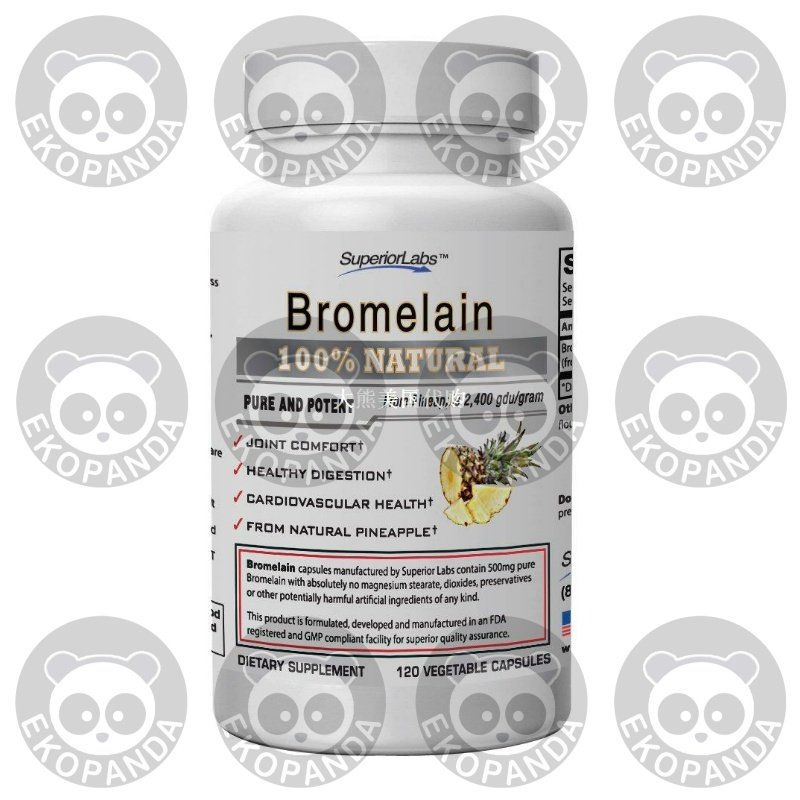 Bromelain by Superior Labs, 2400gdu/gram. 500mg, 120 V-Caps_虎窝淘