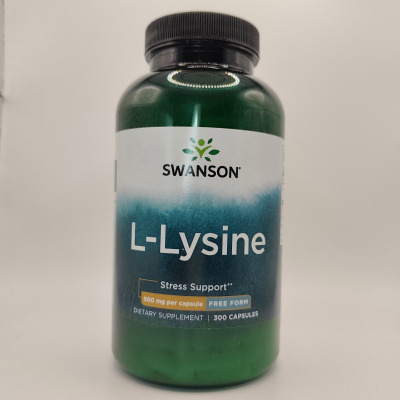 Swanson L-Lysine, Stress Support, 300 Capsules