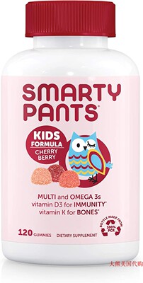 SmartyPants Kids Formula Daily Gummy Multivitamin: Cherry
