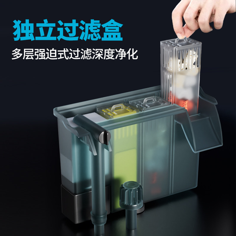 瀑布模组过滤器水泵配件过滤器水泵可拆卸过滤器水泵白棉黄棉滤材