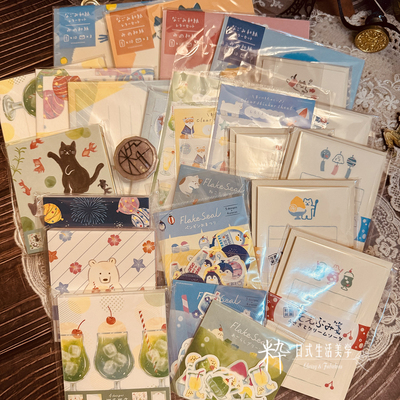 现货日本古川纸工25年新品夏日饮品限定便签本贴纸 手帐素材