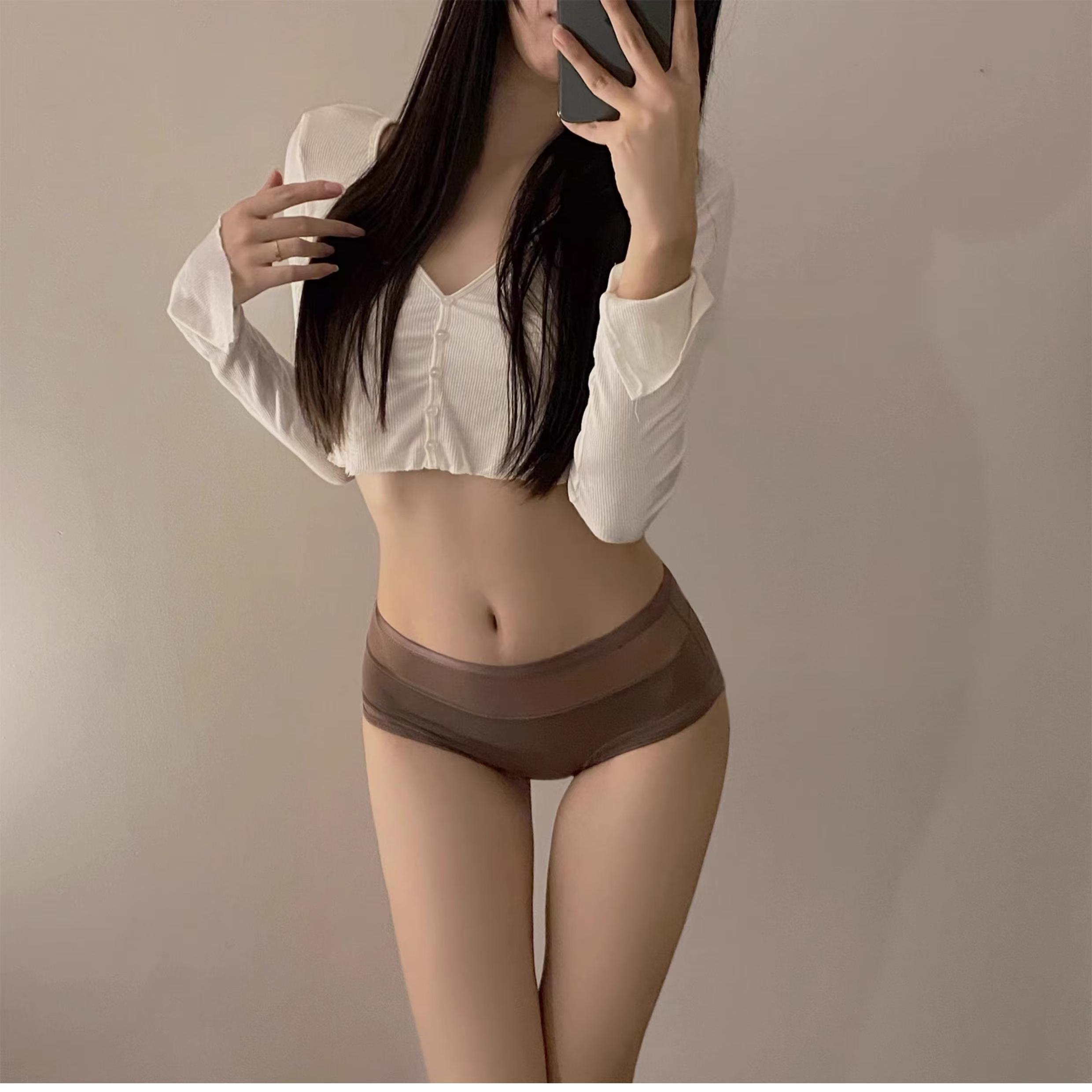 内裤女纯棉抗菌全棉裆性感2024新款中腰无痕女士运动提臀舒适三角