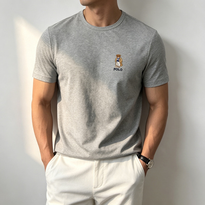 SEASONMARK小熊POLO刺绣圆领短袖