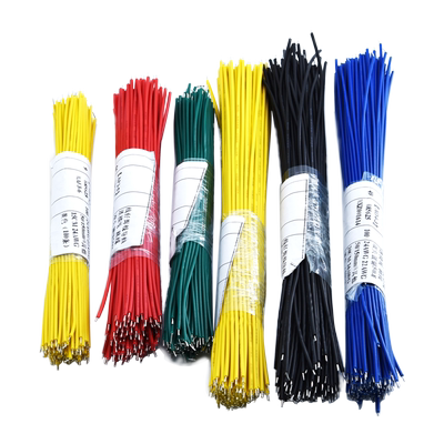 线仔跳线焊接线导线连接电子线双头镀锡5/0.8 22/24AWG50/150mm