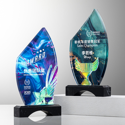 新款水晶奖杯定制定做创意冠军颁奖优秀员工光荣纪念年会奖杯订制