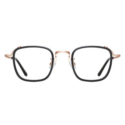 玩世不恭中金眼镜框男复古近视镜