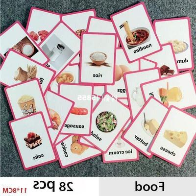Montessori Gestures English Animal Flash Card Pocket Cards L