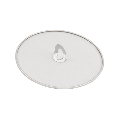 防油溅锅盖不锈钢厨房家用手提式防油爆网漏挡板防溅网罩圆形油隔