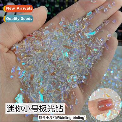 Nail drilling jewelry mini small aurora borealis warm elf fl